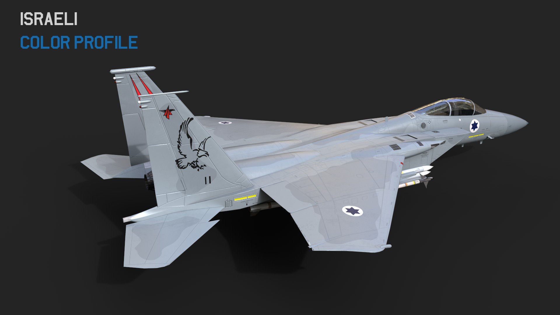 3D F-15 Eagle With 11 Different Textures - TurboSquid 2053845