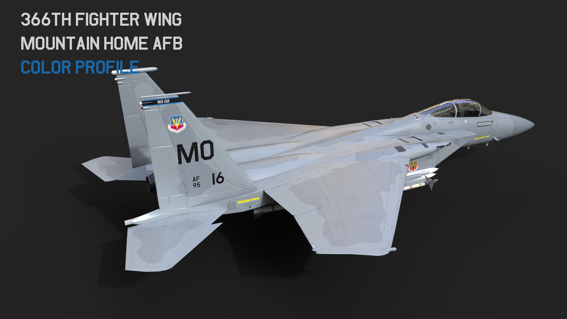 3D F-15 Eagle With 11 Different Textures - TurboSquid 2053845