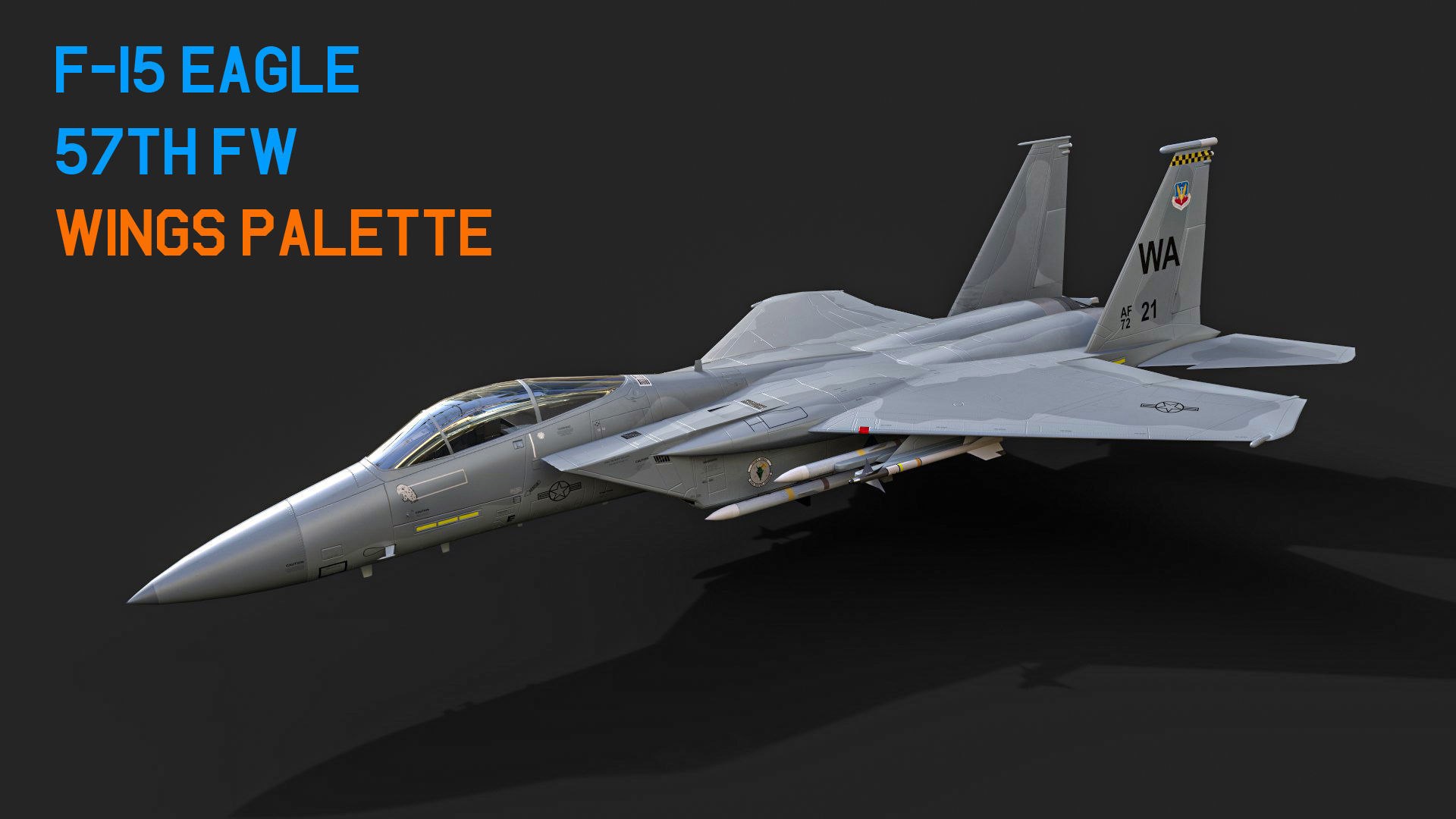 3D F-15 Eagle With 11 Different Textures - TurboSquid 2053845