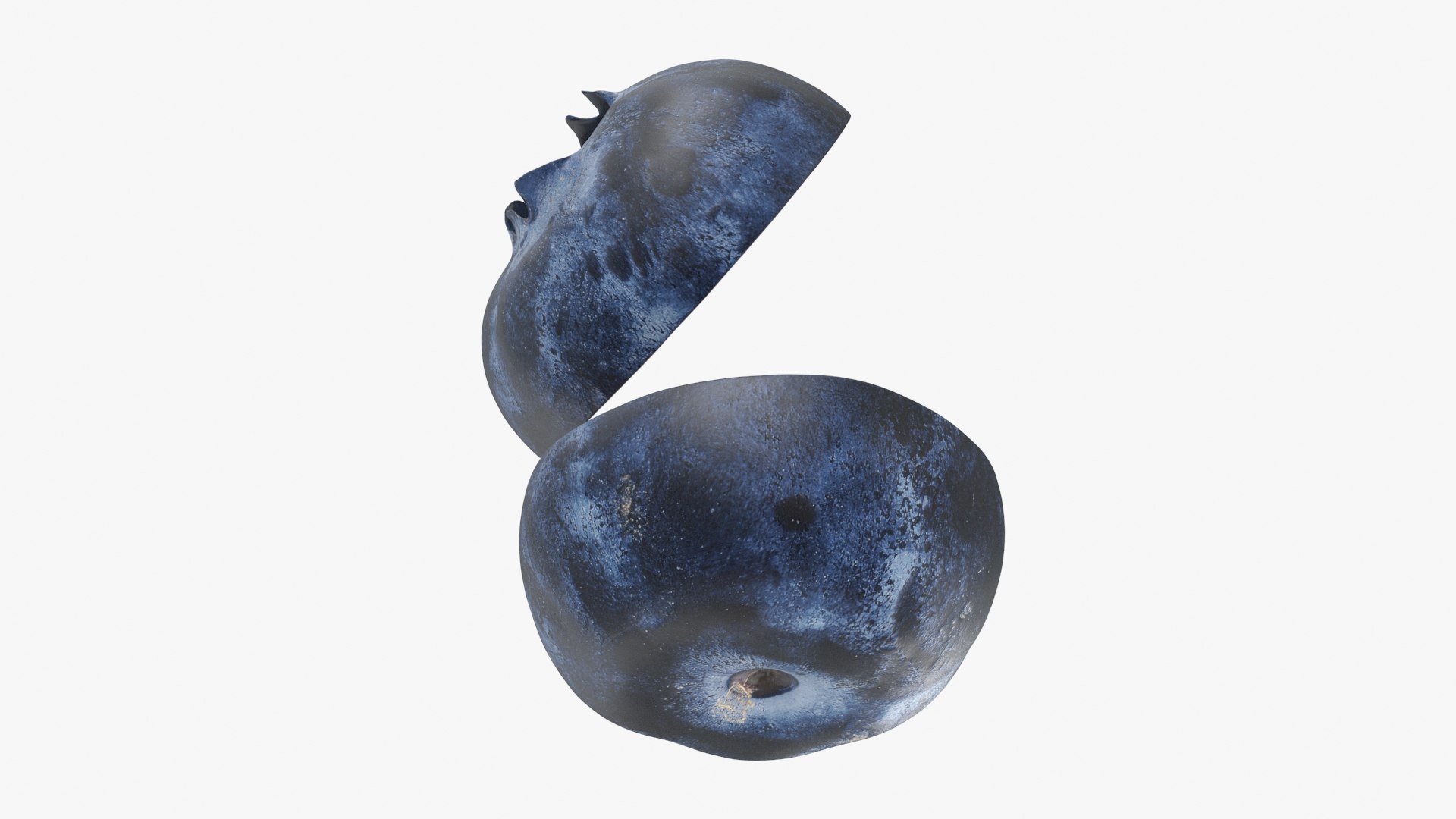 3D Blueberry 02 Cut Half - TurboSquid 2214880