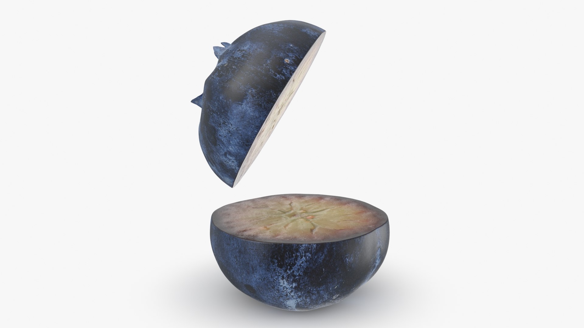 3D Blueberry 02 Cut Half - TurboSquid 2214880