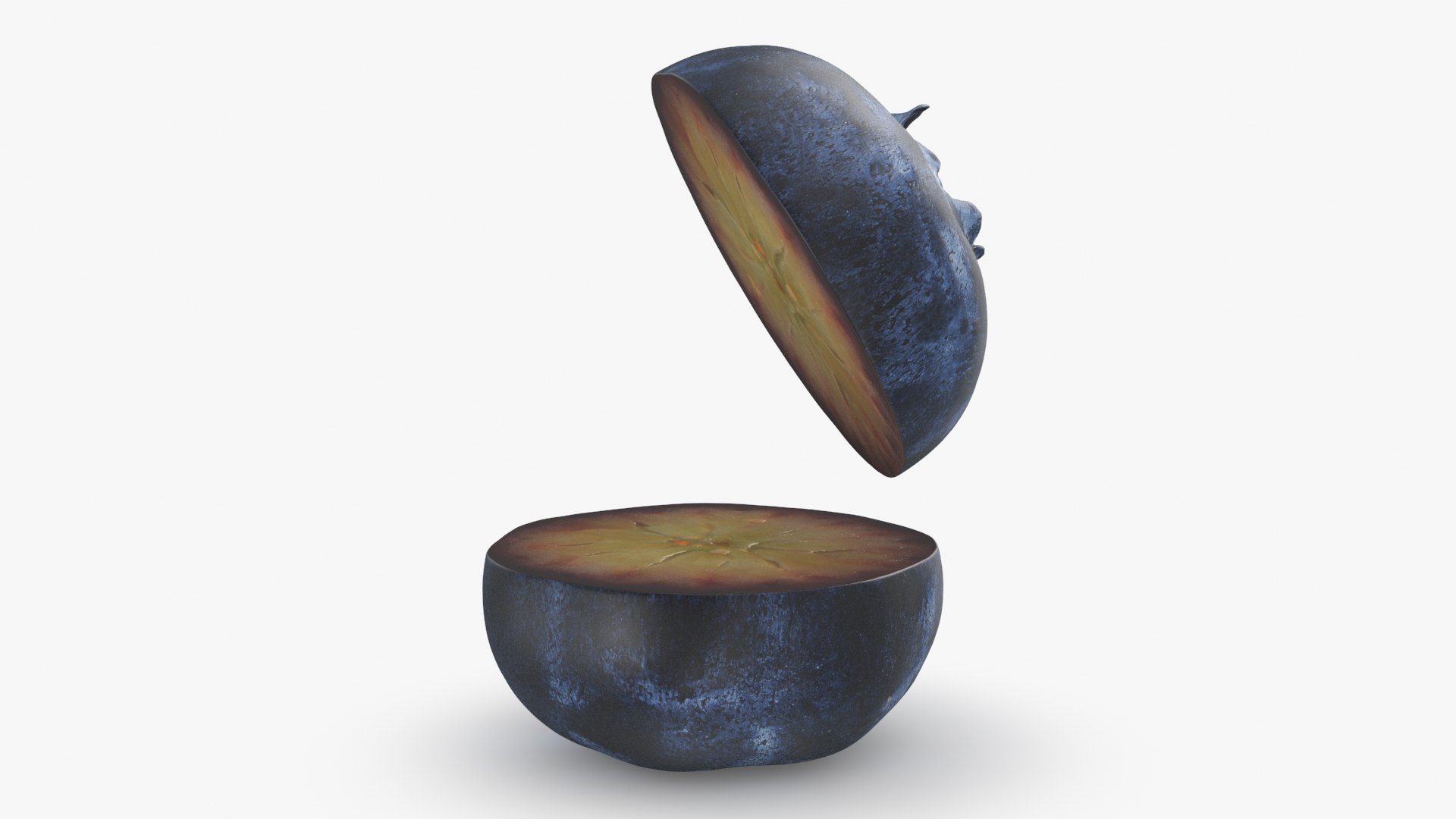3D Blueberry 02 Cut Half - TurboSquid 2214880