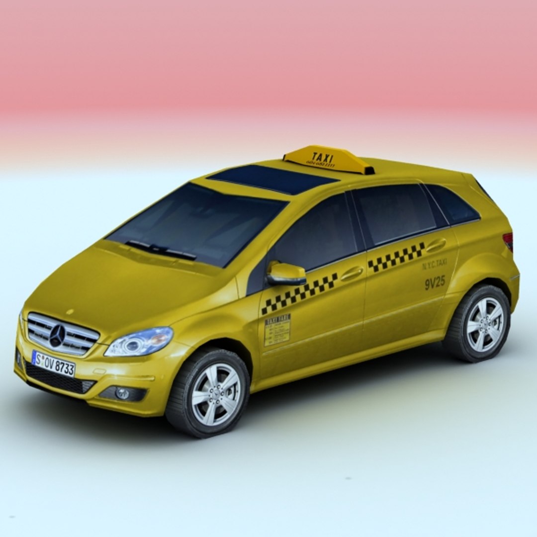 3d Model 2009 Mercedes-benz Taxi Car
