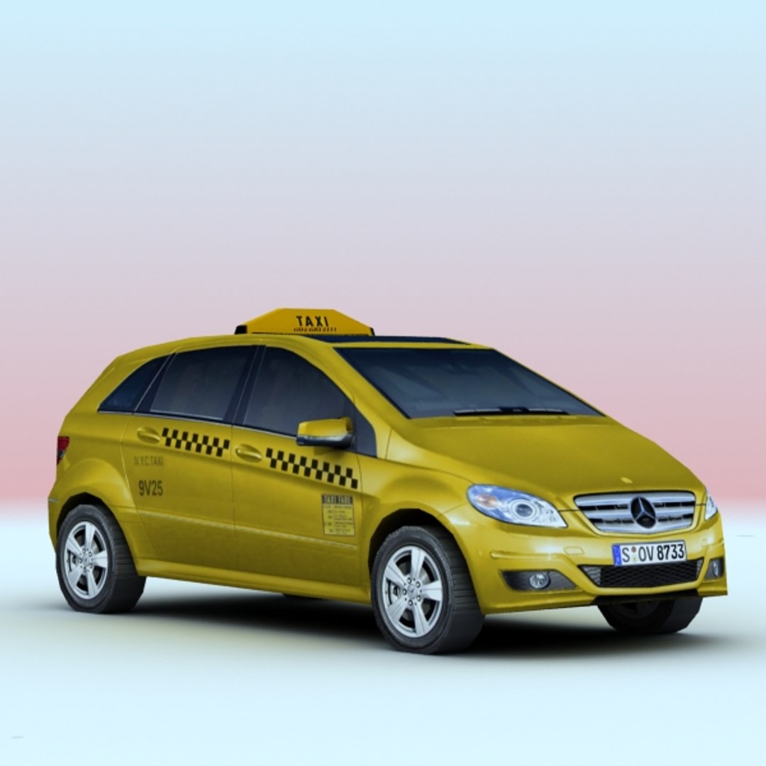 3d Model 2009 Mercedes-benz Taxi Car