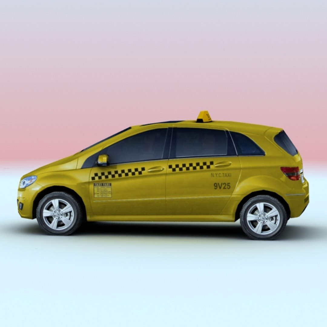 3d Model 2009 Mercedes-benz Taxi Car