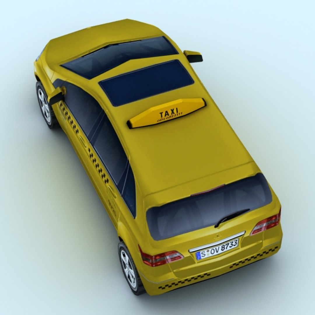 3d Model 2009 Mercedes-benz Taxi Car