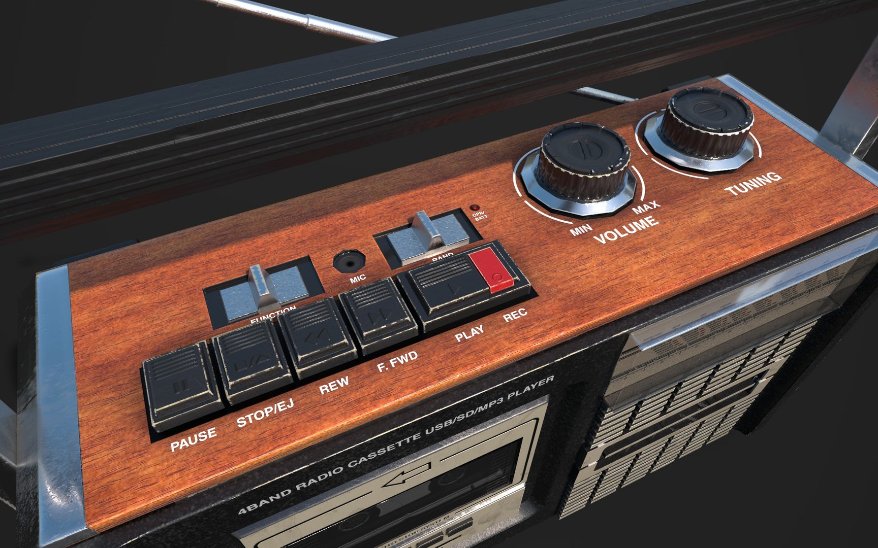 3D Radio Cassette - TurboSquid 2190305