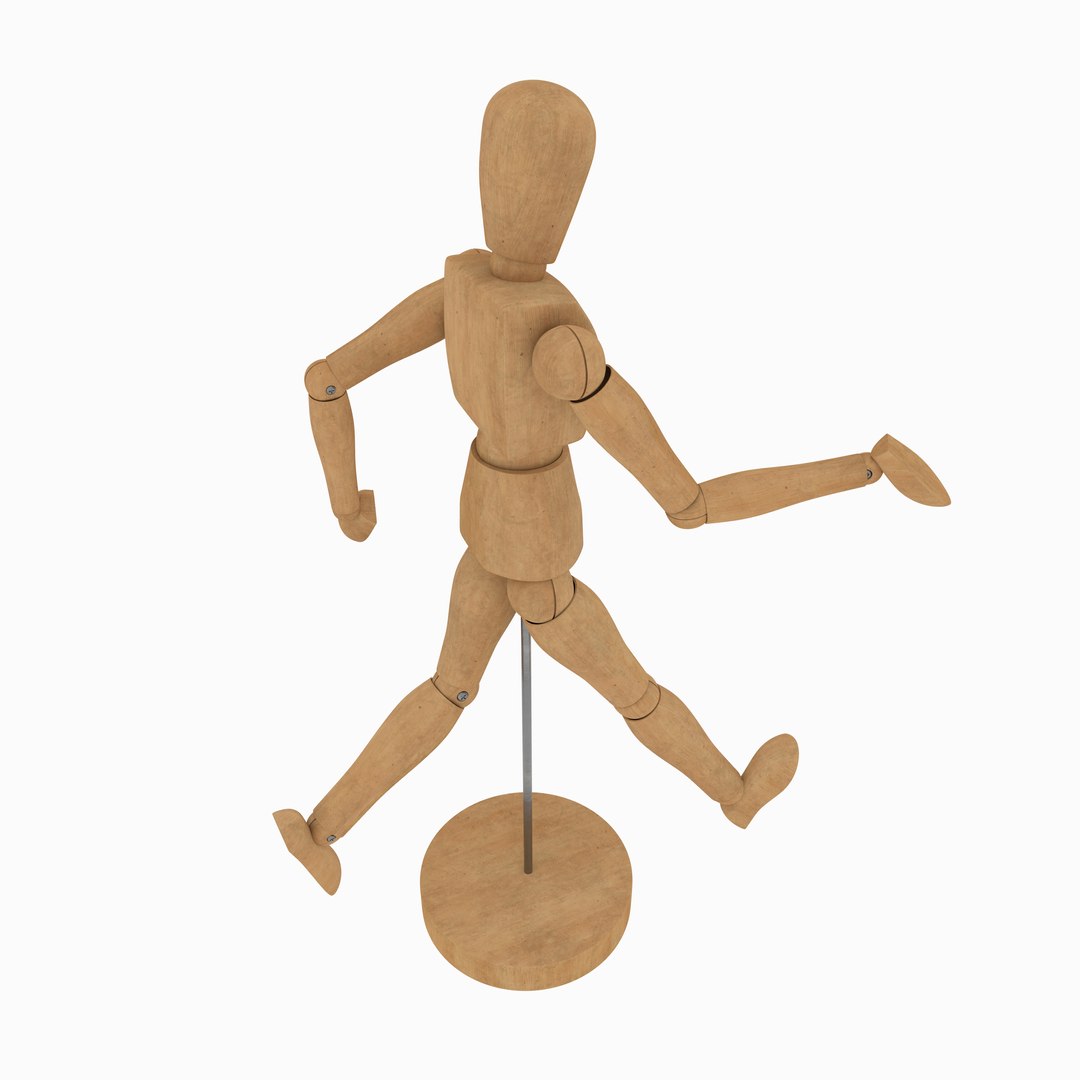 Wood Manikin Wooden 3D - TurboSquid 1641867