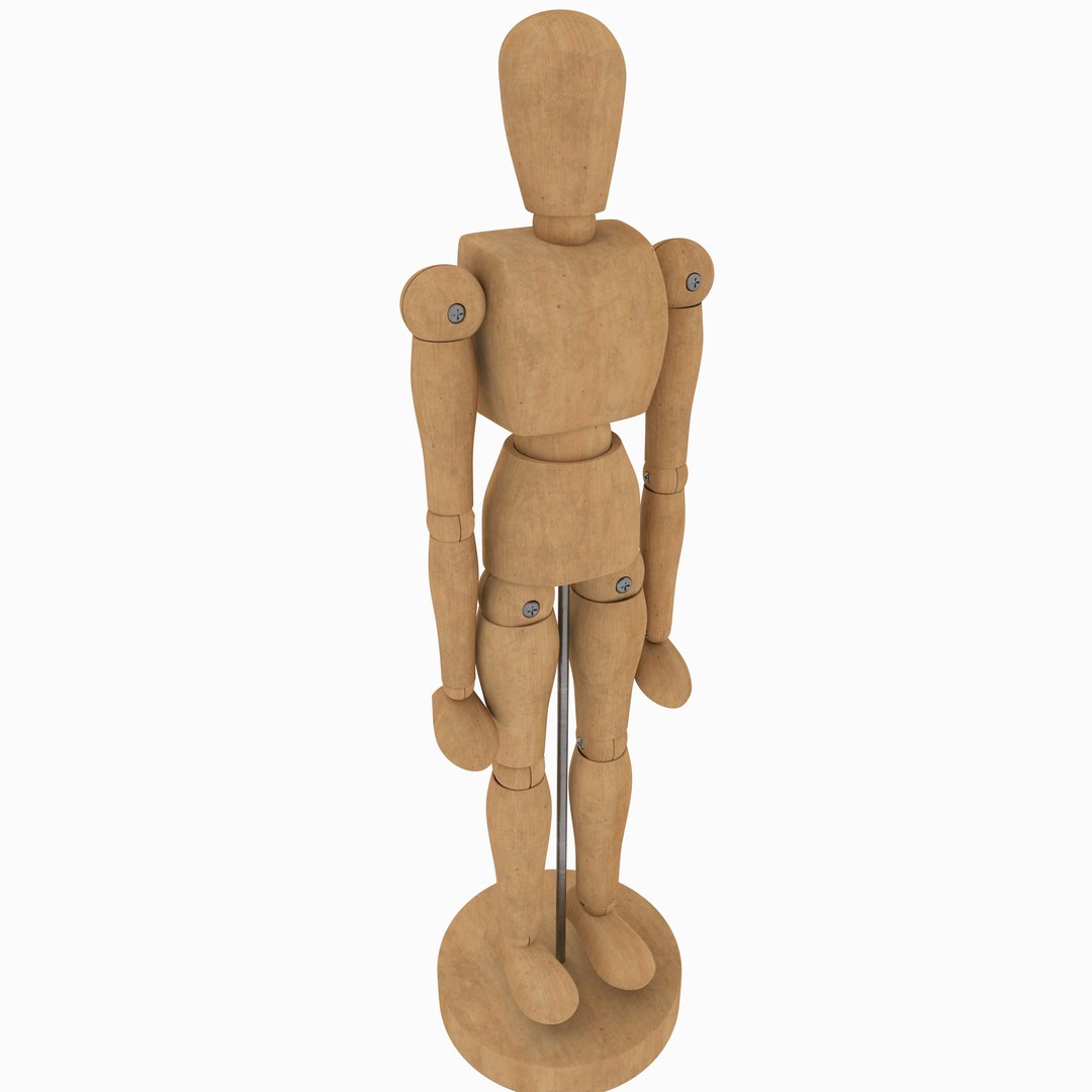 Wood Manikin Wooden 3D - TurboSquid 1641867