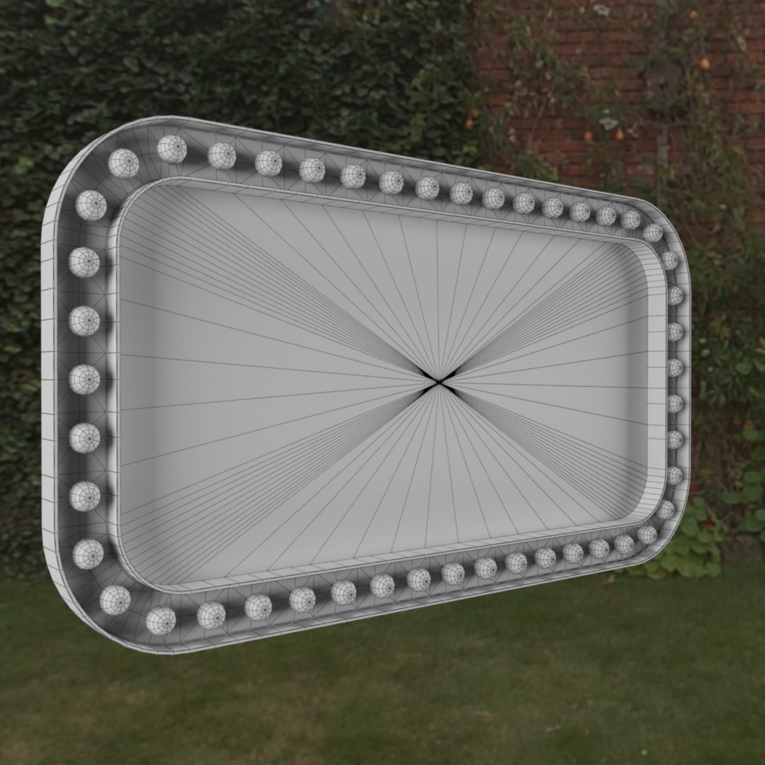 3D Retro Sign American Diner Model - TurboSquid 1616605