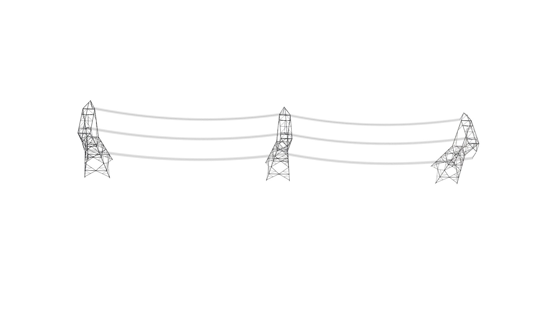 3D Electrical Power Line - TurboSquid 2432924