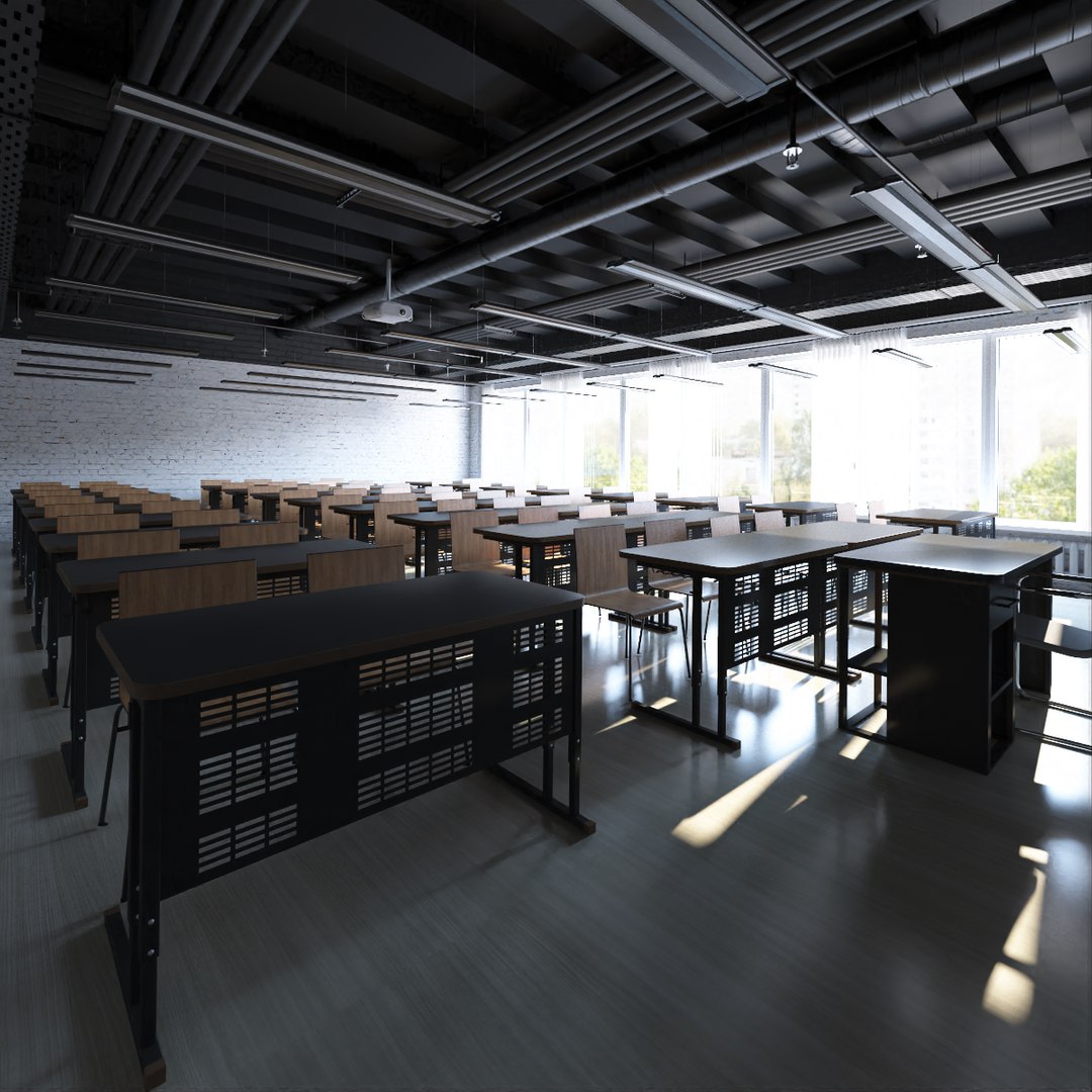 3D Model Classroom 7 - TurboSquid 2009800