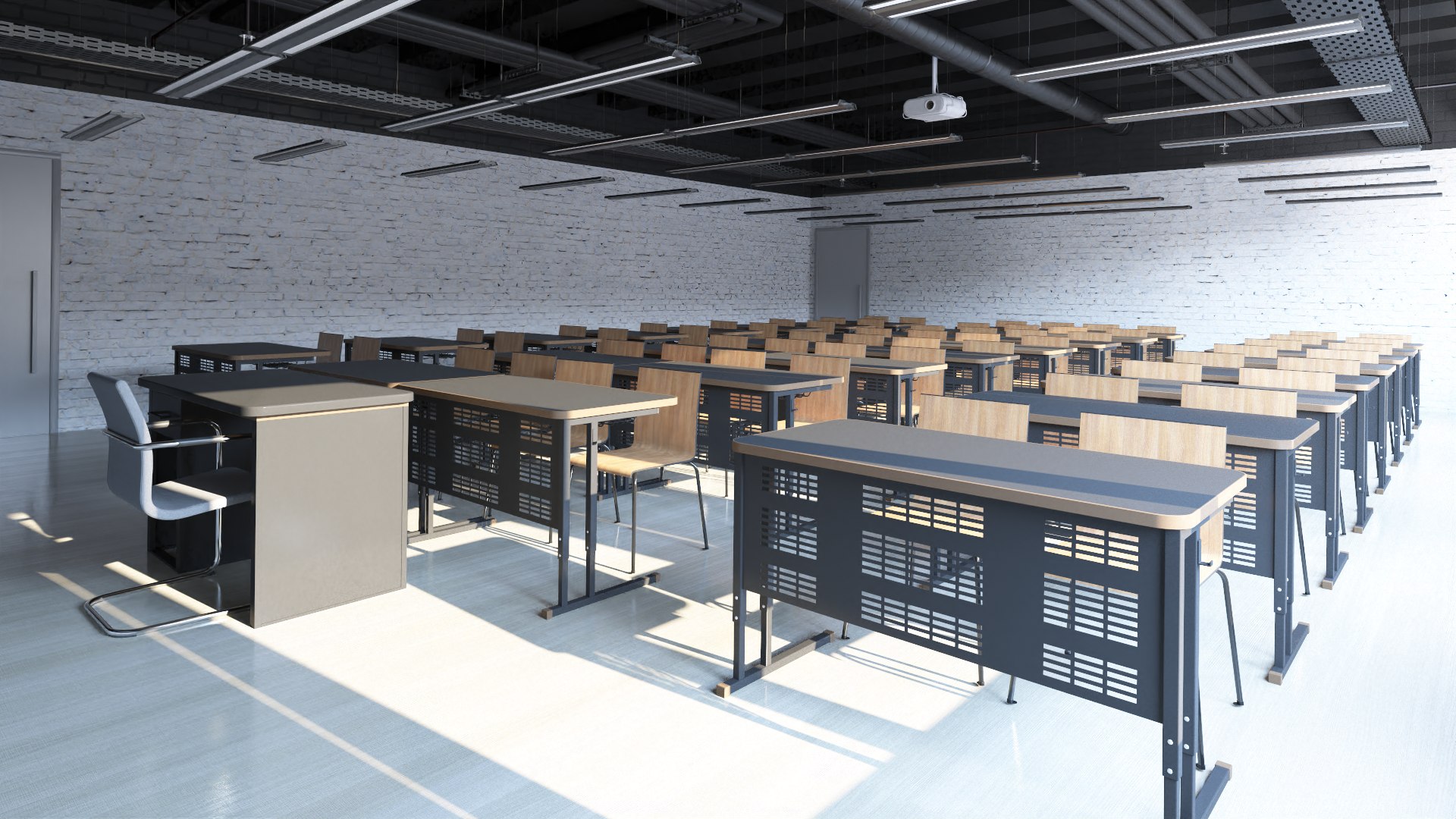 3D Model Classroom 7 - TurboSquid 2009800