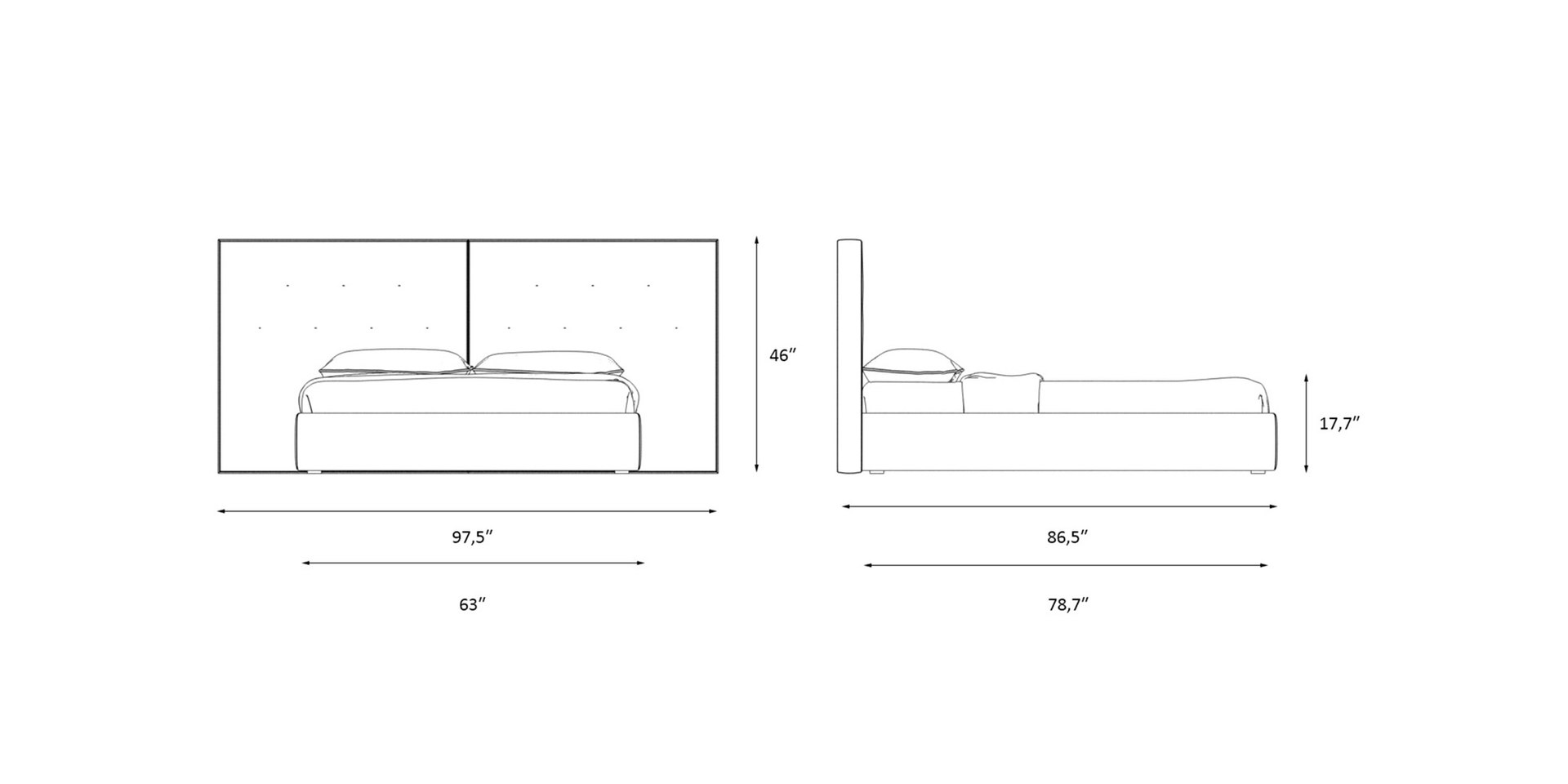 Beds Collection King And Queen Size 3D - TurboSquid 1790293