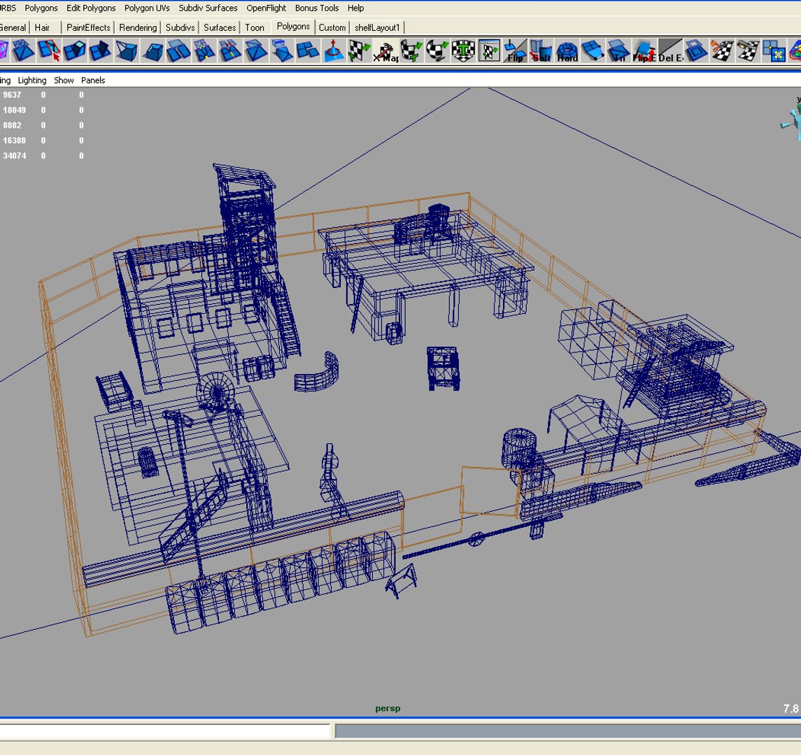 3d Afghan Police Compound Base Model