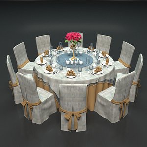 3D Table Banquet Models - Browse & Download Formats - TurboSquid