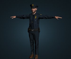 Animated Police Officer 3D Models for Download | TurboSquid