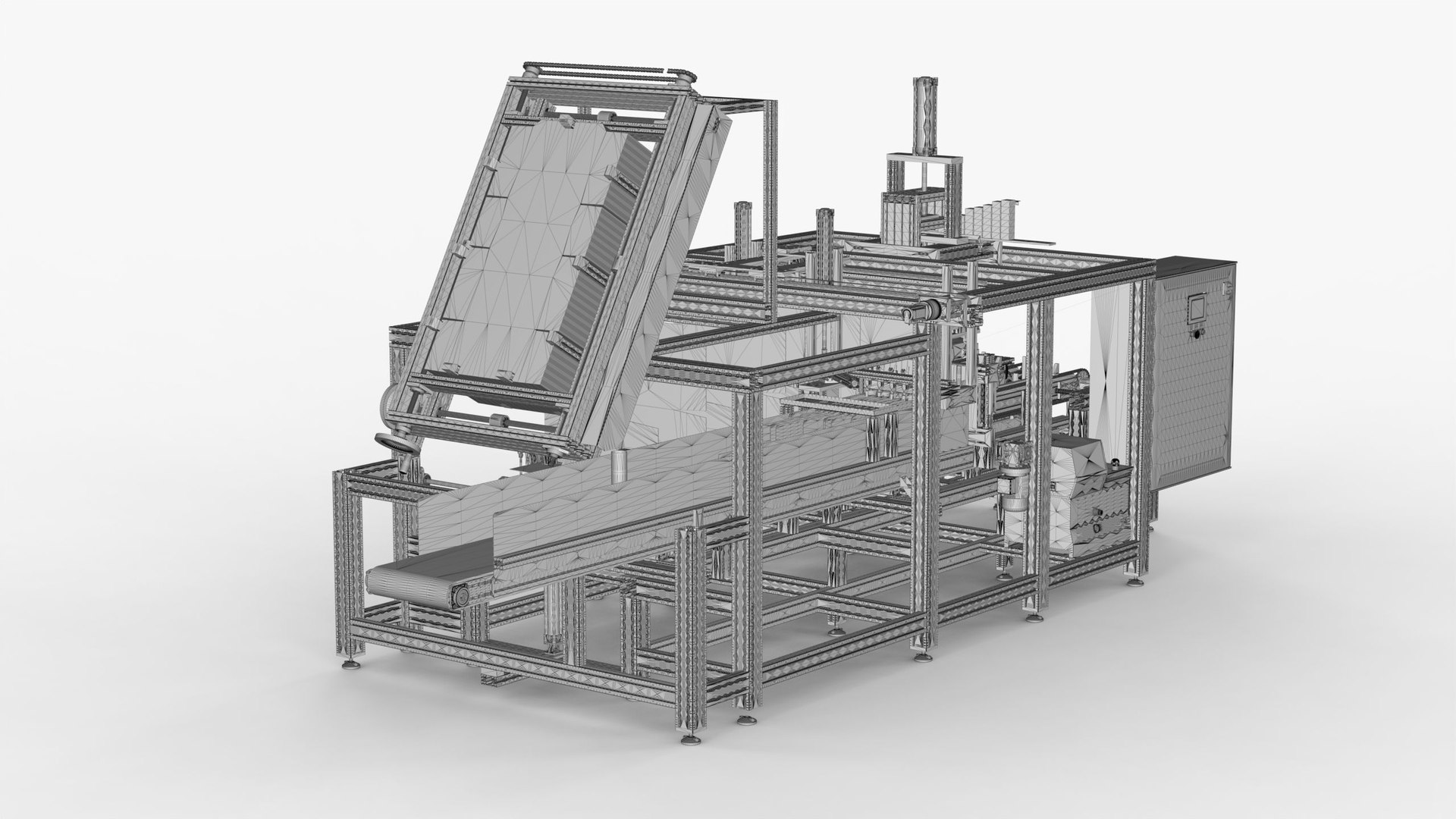 3D Automatic Cardboard Packaging Machine Model - TurboSquid 1945319