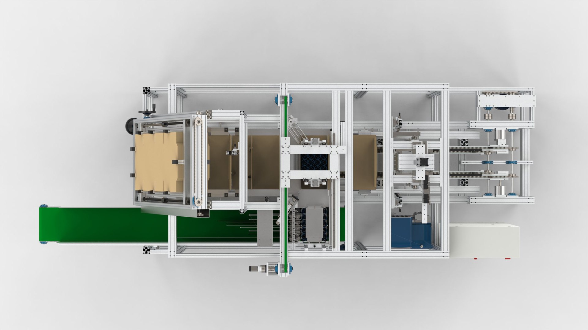 3D Automatic Cardboard Packaging Machine Model - TurboSquid 1945319