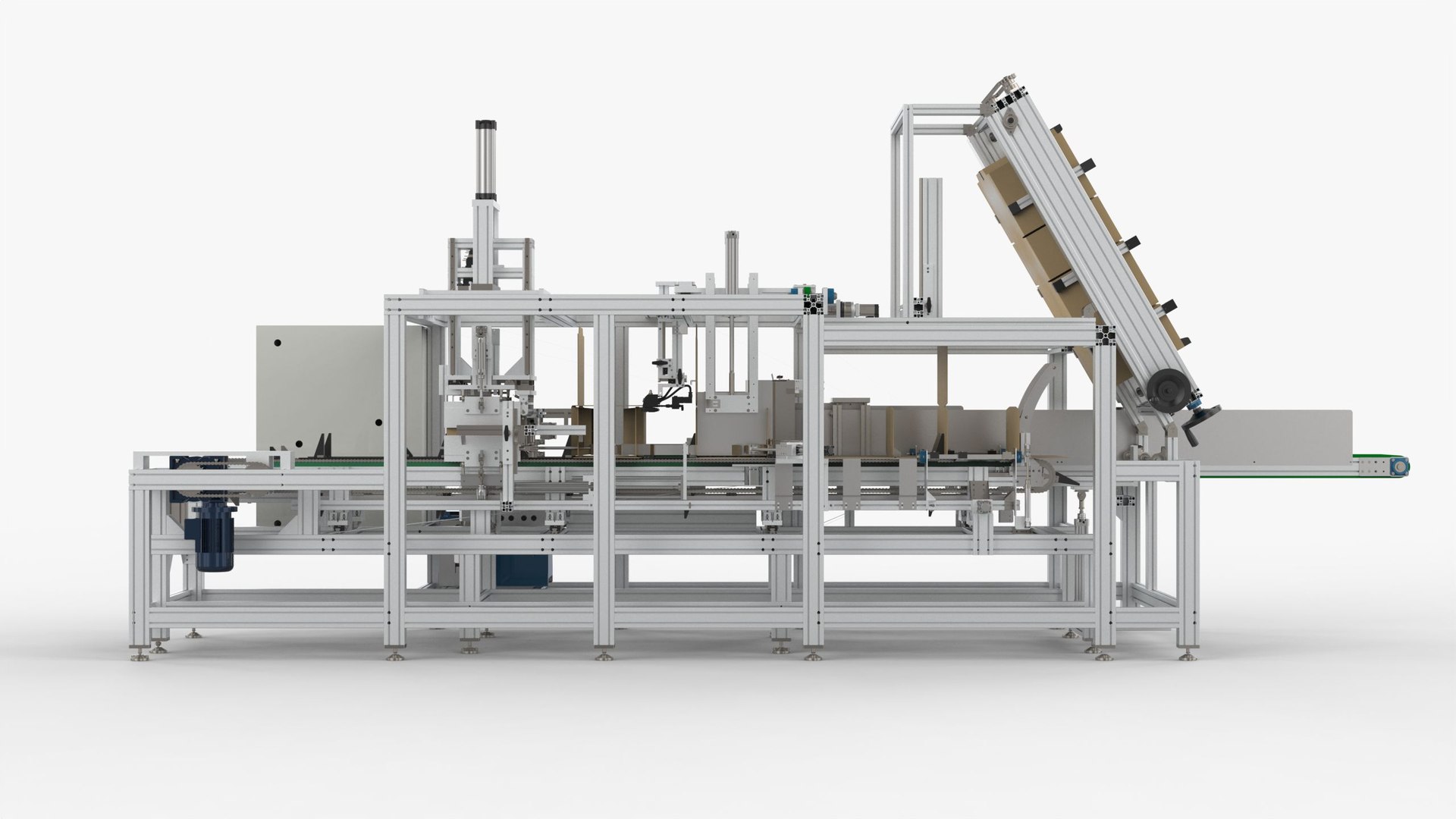 3D Automatic Cardboard Packaging Machine Model - TurboSquid 1945319