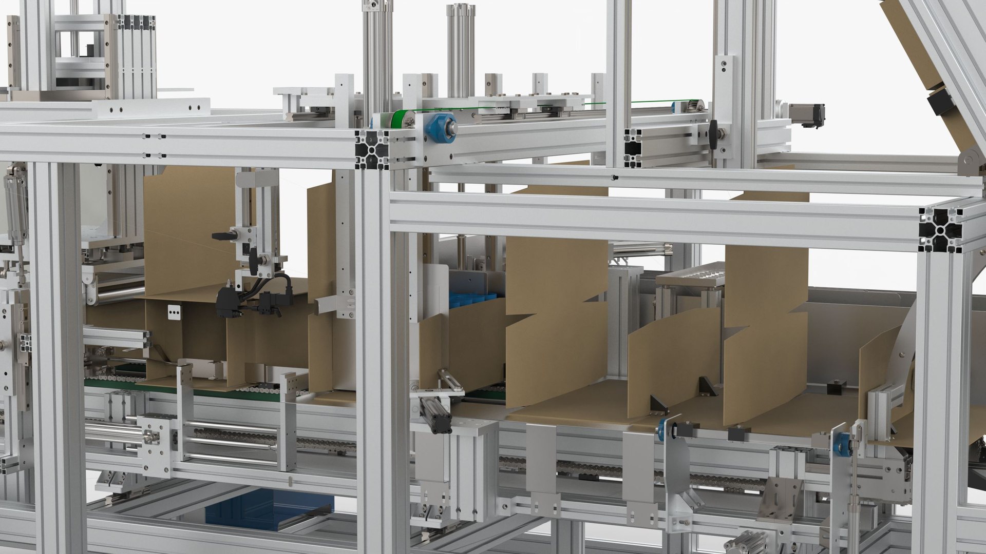 3D Automatic Cardboard Packaging Machine Model - TurboSquid 1945319