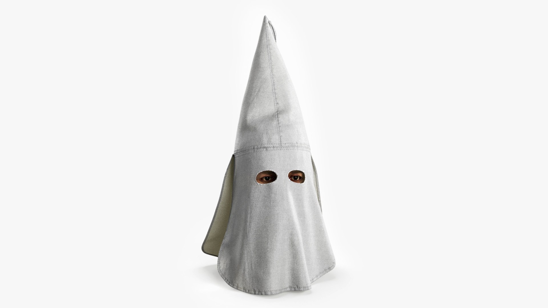 3D Model Head Wearing White Ku Klux Klan Mask - TurboSquid 2349850