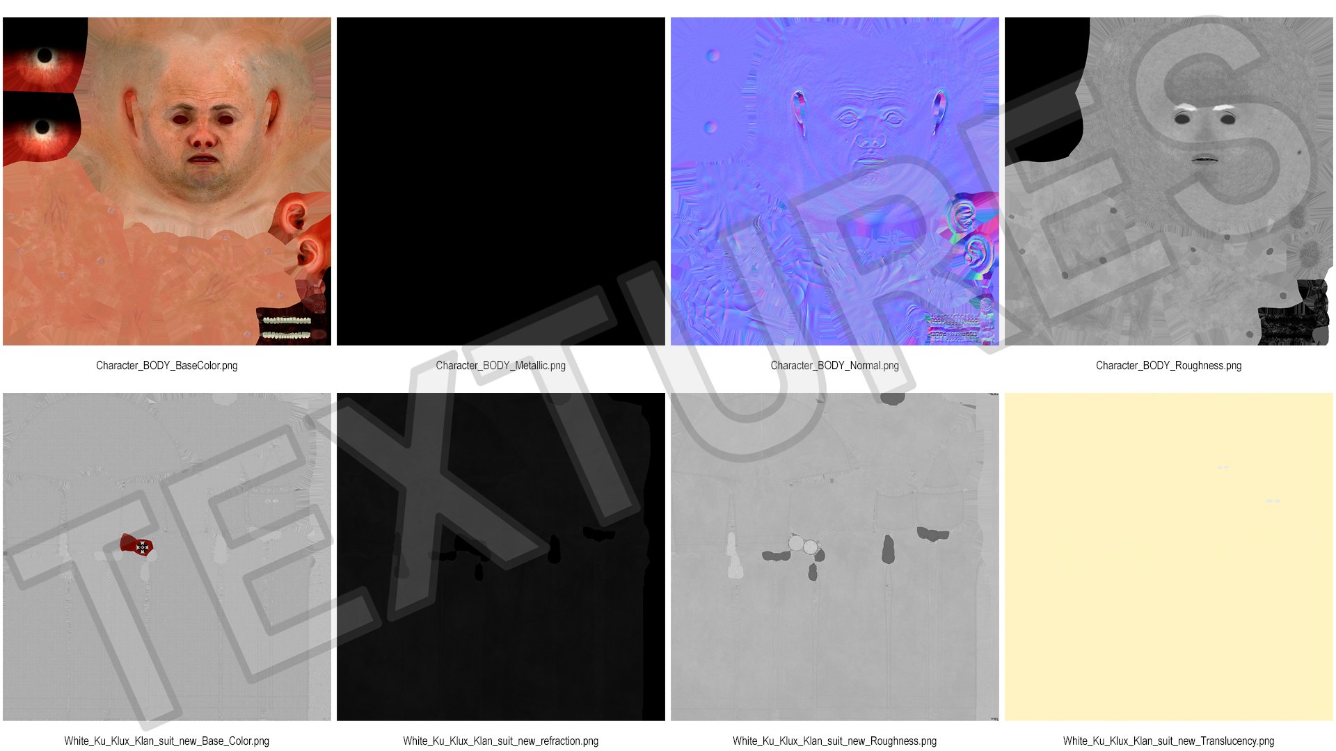 3D Model Head Wearing White Ku Klux Klan Mask - TurboSquid 2349850