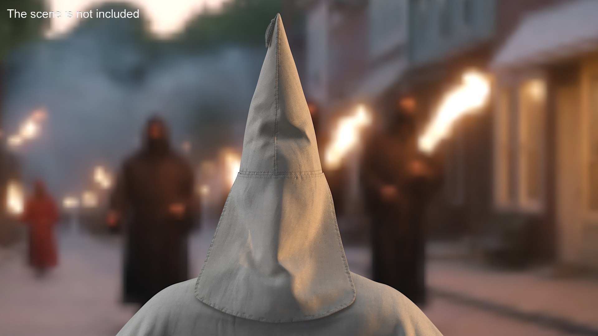3D Model Head Wearing White Ku Klux Klan Mask - TurboSquid 2349850