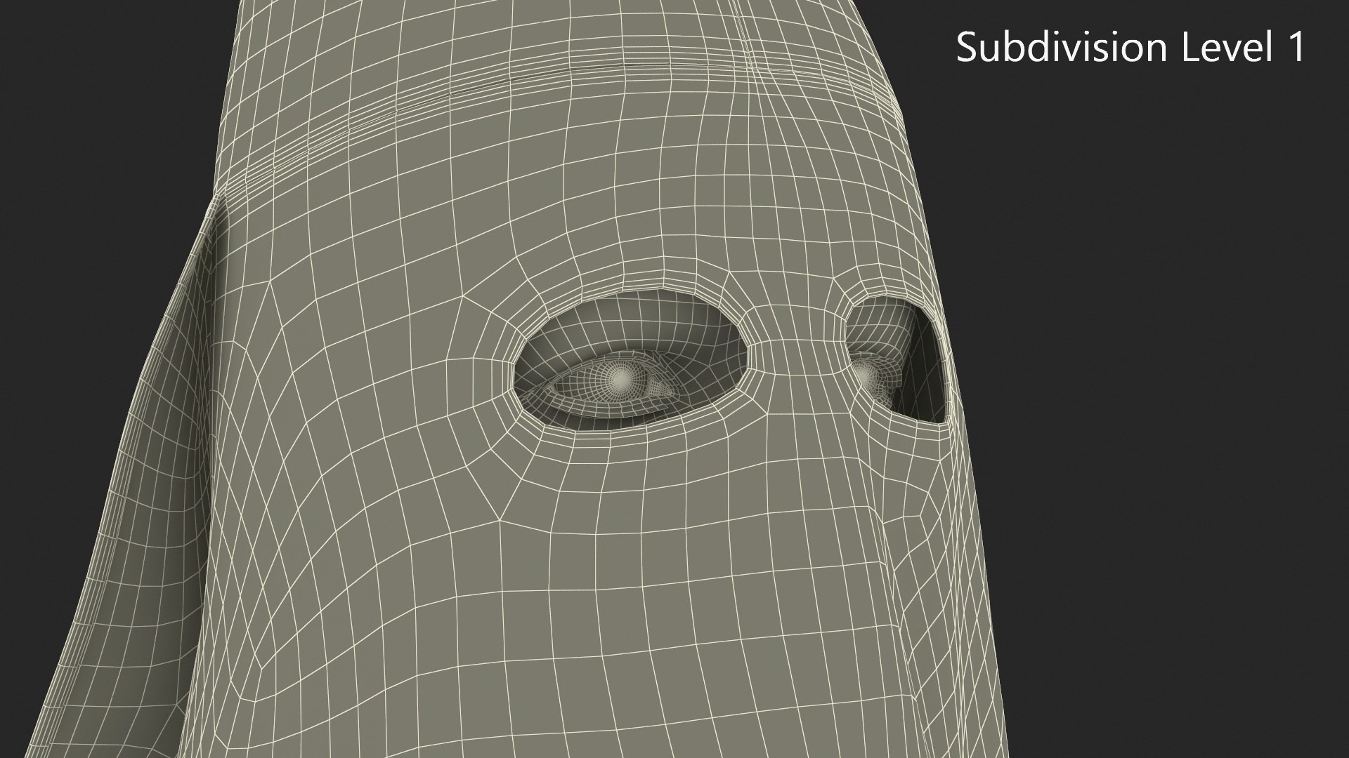 3D Model Head Wearing White Ku Klux Klan Mask - TurboSquid 2349850