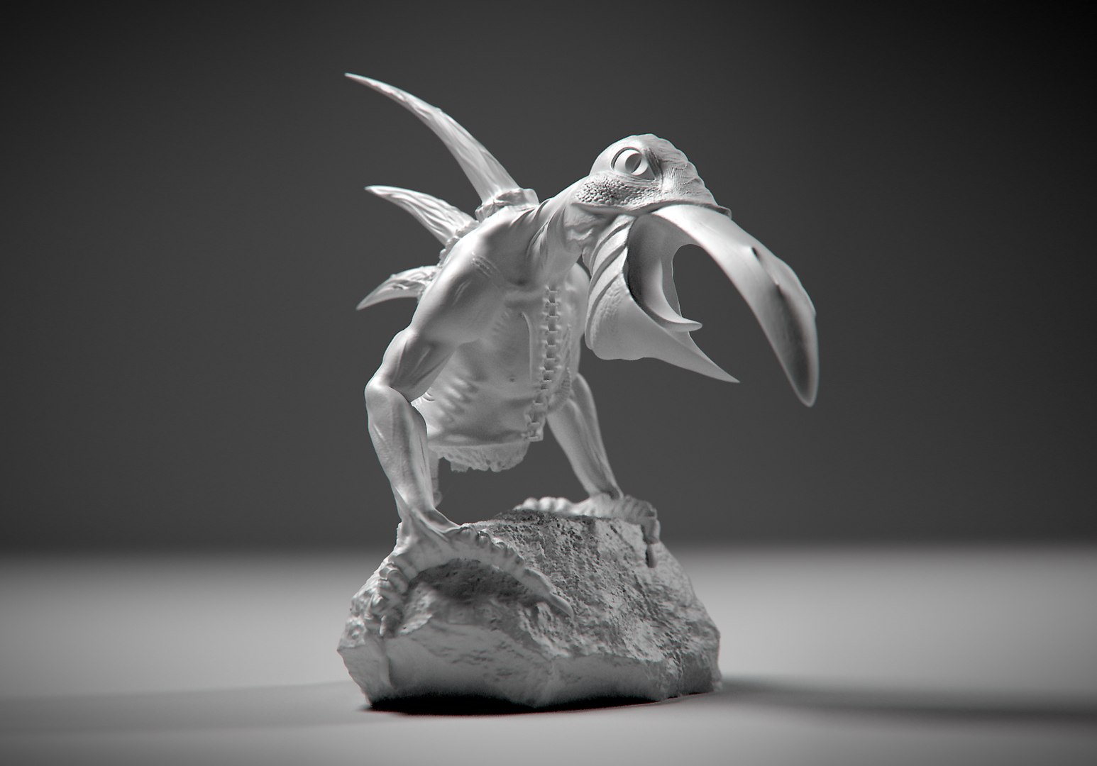3d stl creature model
