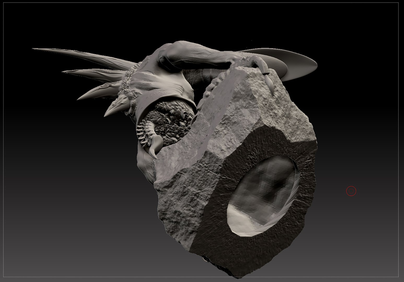 3d stl creature model