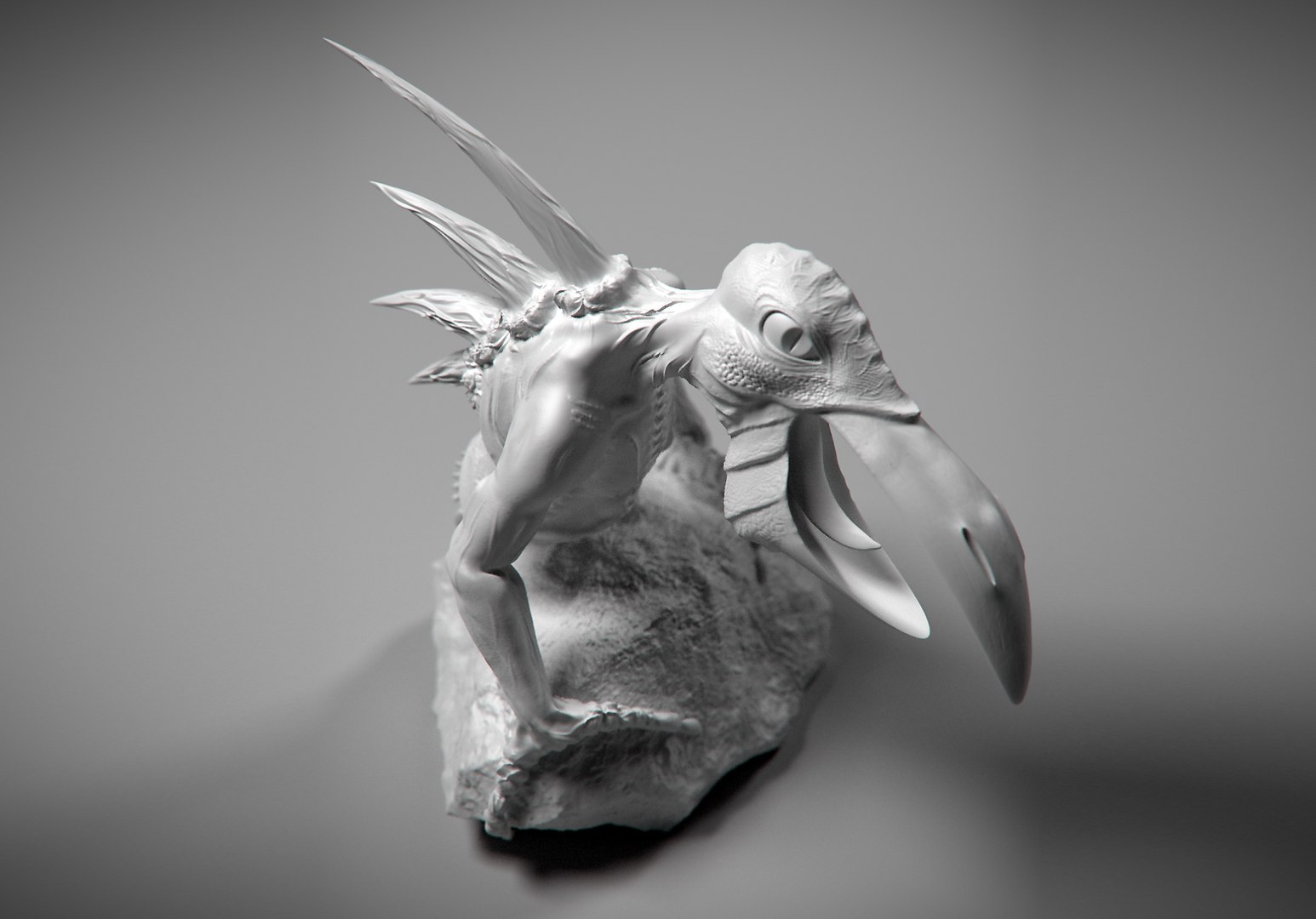 3d stl creature model
