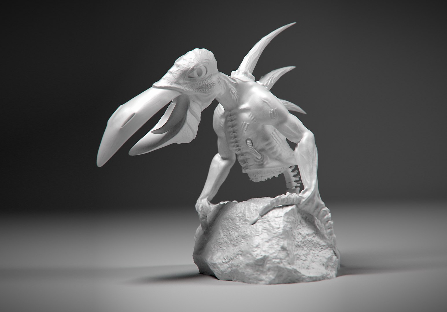 3d stl creature model