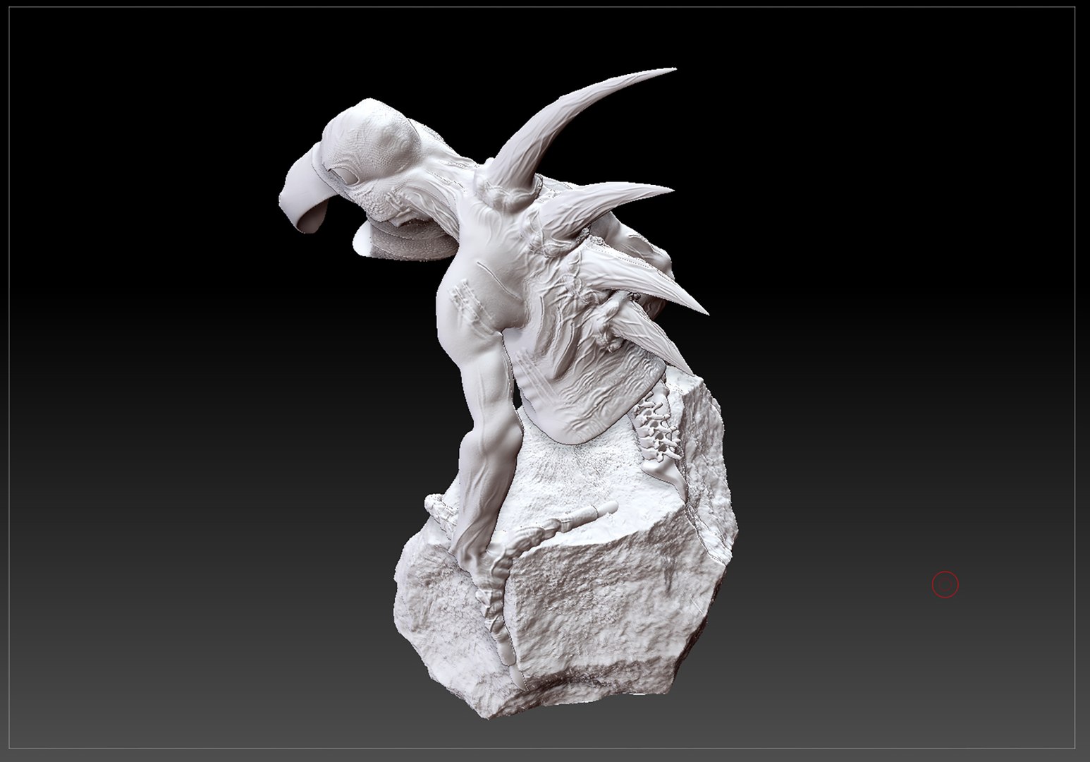 3d stl creature model