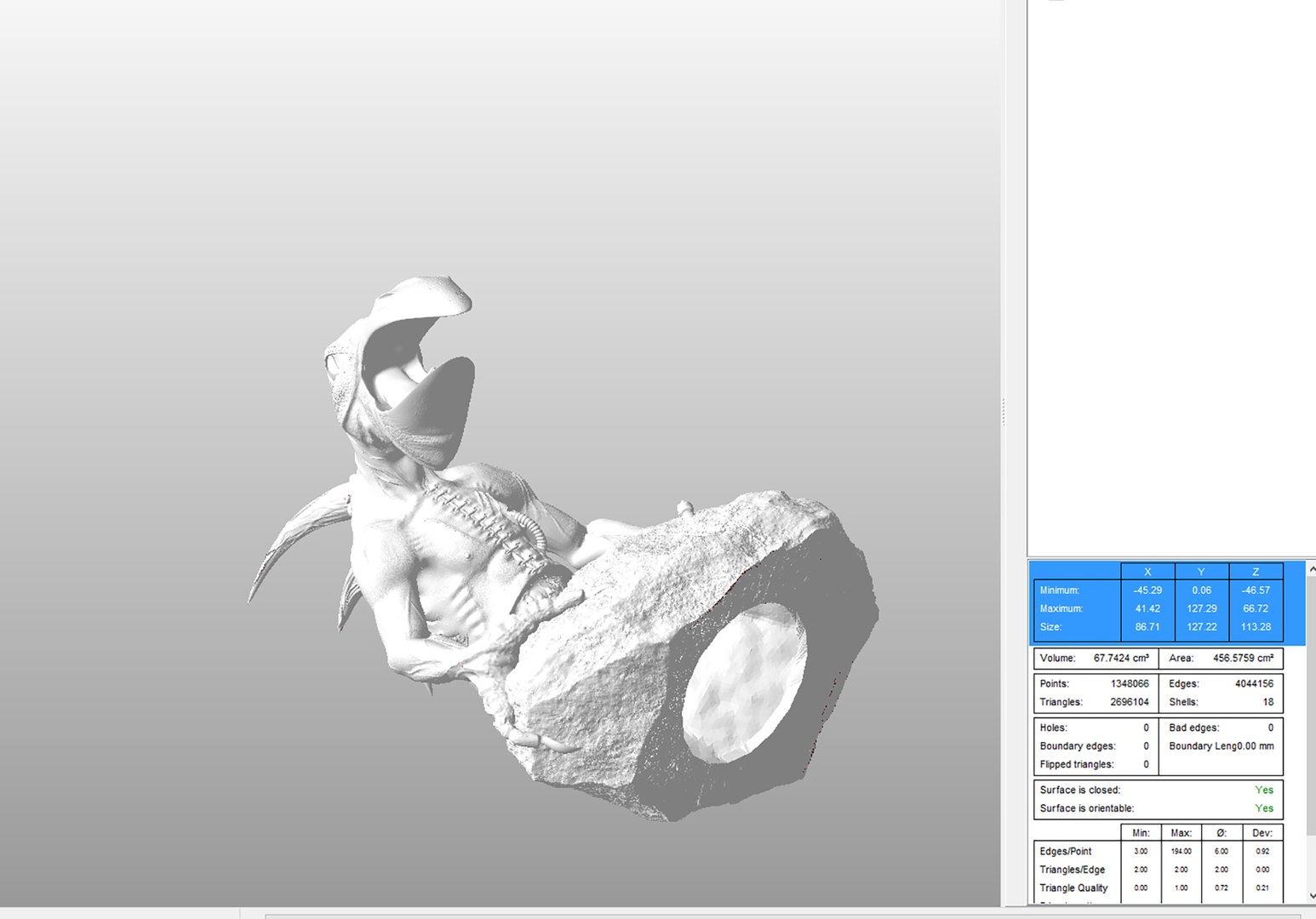 3d stl creature model