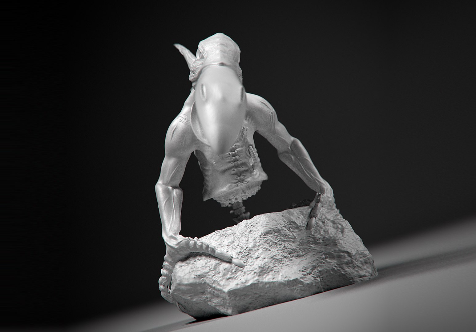 3d stl creature model