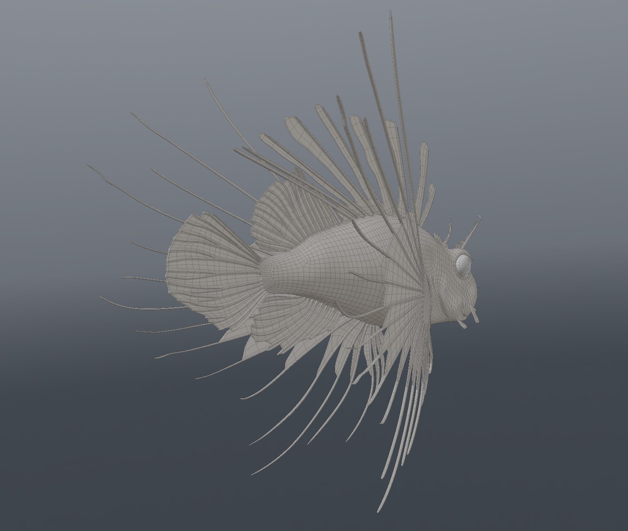 3d lionfish fish model