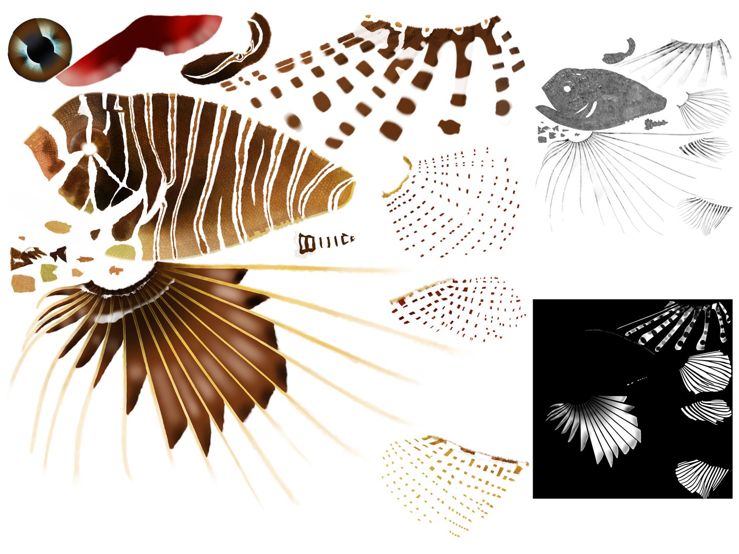 3d lionfish fish model