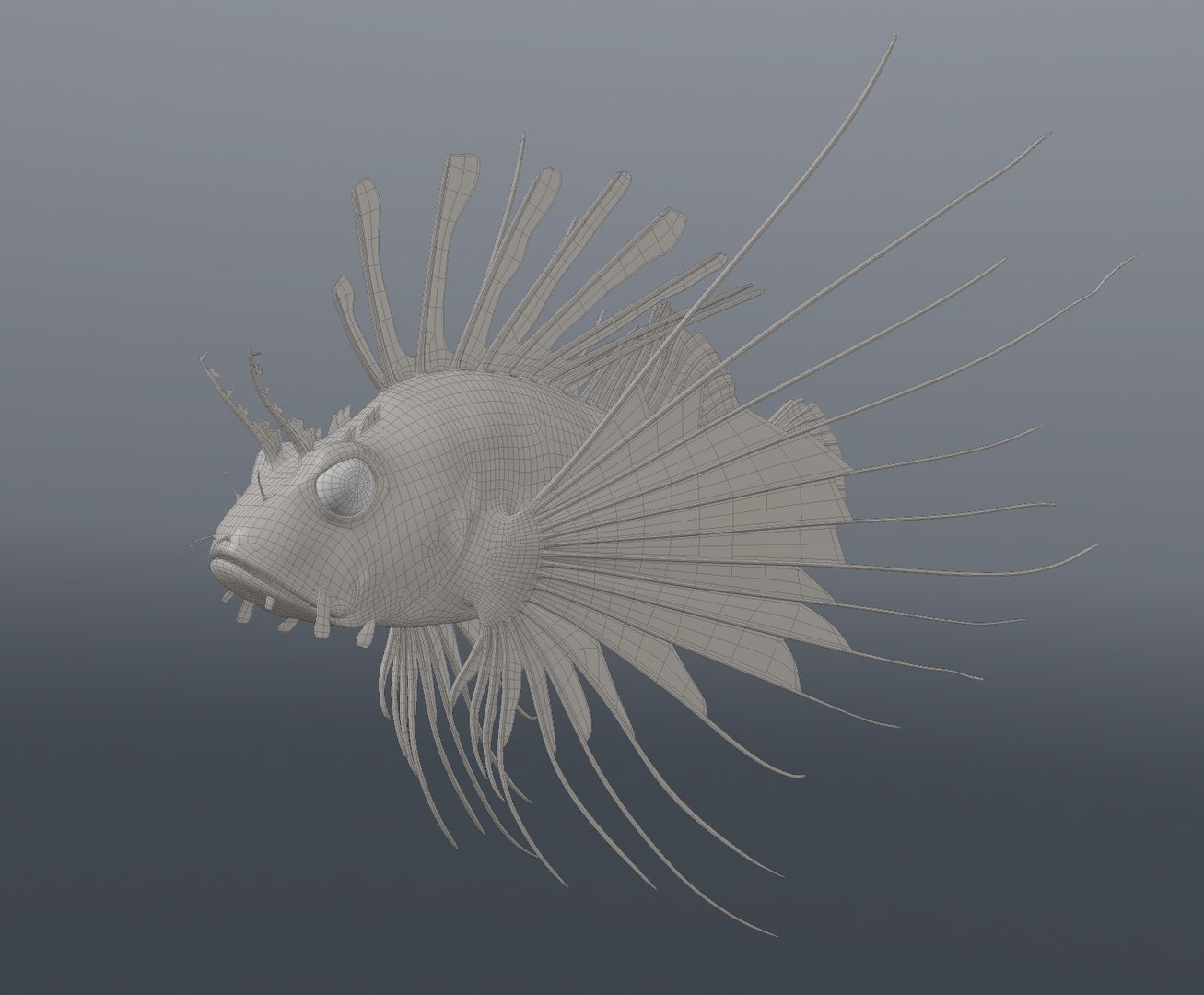 3d lionfish fish model