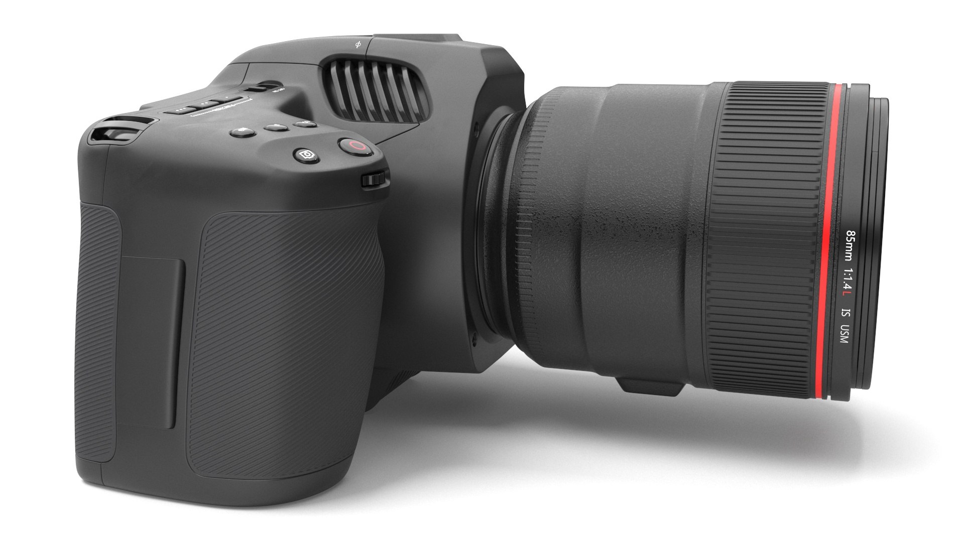 3D Model Modern Professional Camera With Lens - TurboSquid 2276460