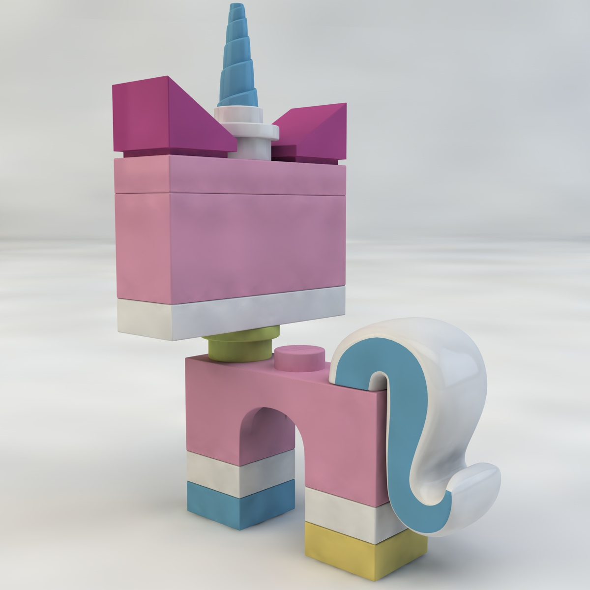 3d model unikitty lego