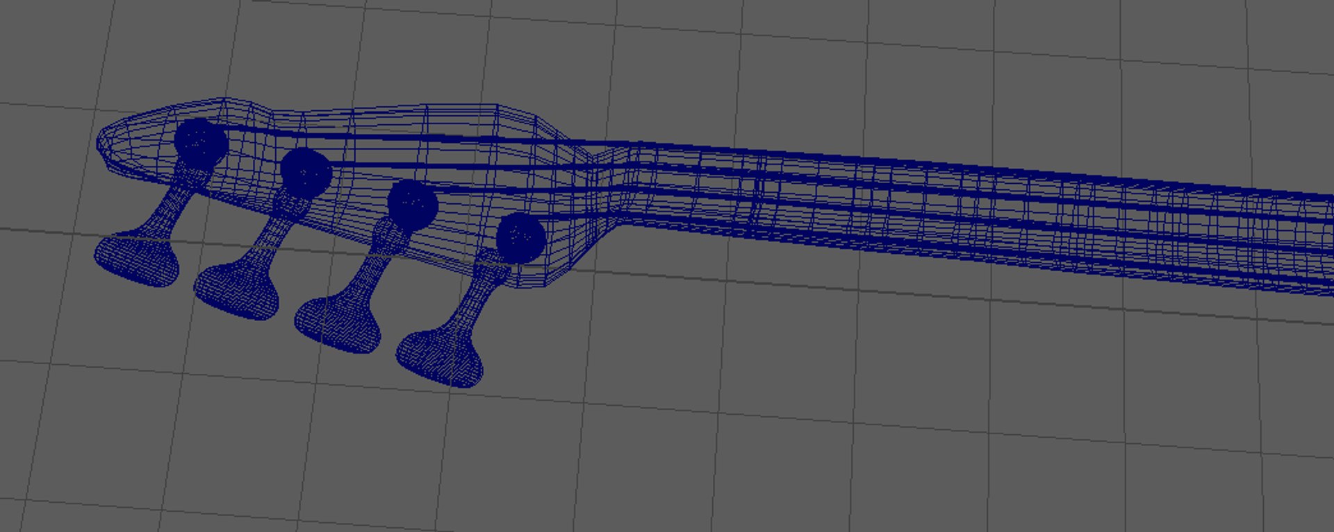 3D Low Poly Bass Guitar - TurboSquid 2184051