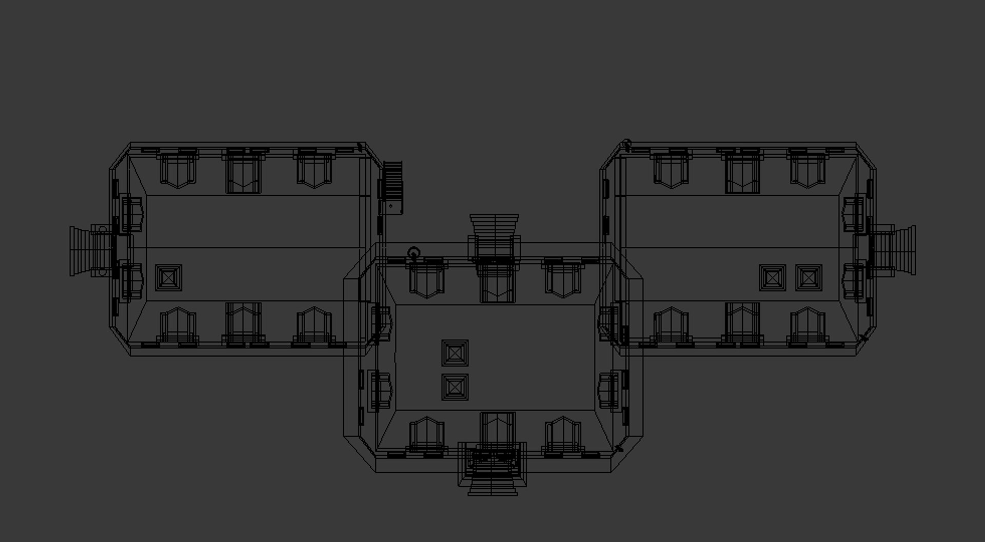 3D Old Asylum Building Exterior Model - TurboSquid 1187404