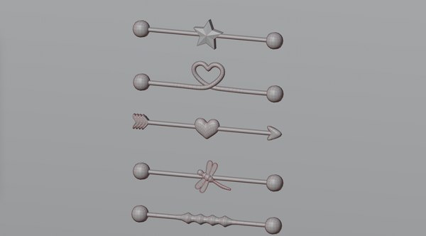 3D Piercing Models | TurboSquid