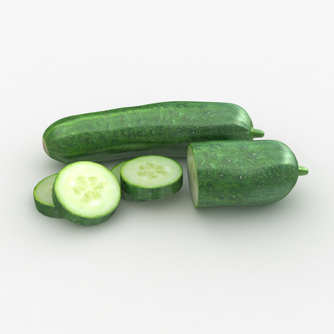 3d realistic cucumber model