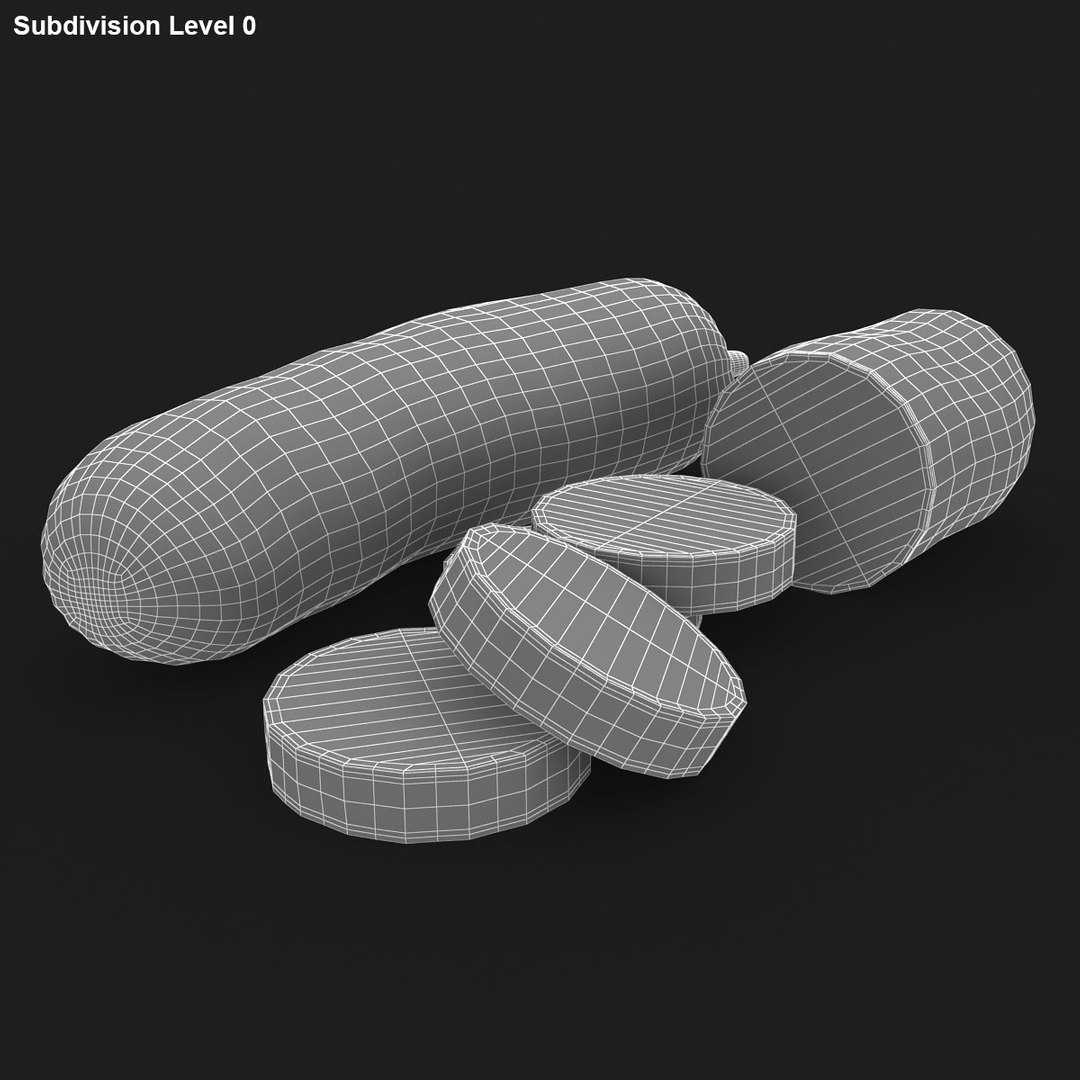 3d realistic cucumber model