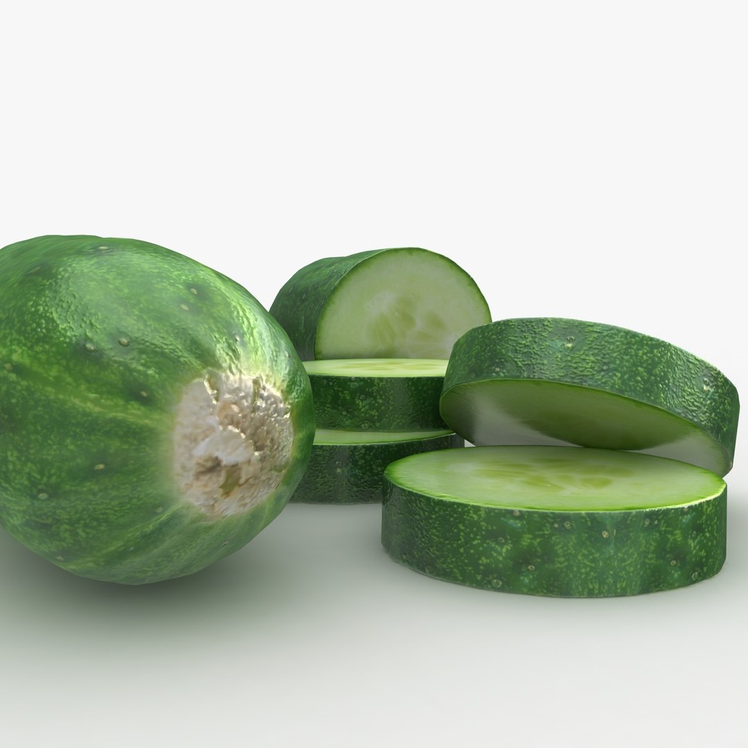 3d realistic cucumber model