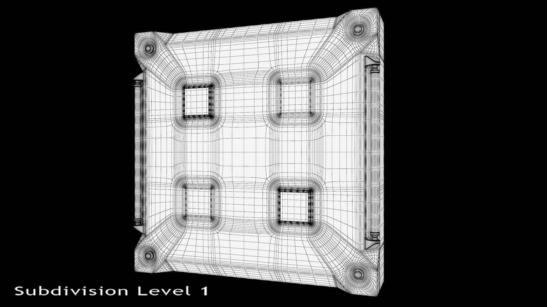 3D Sci-fi Square Ceiling Panel PBR - TurboSquid 2236801