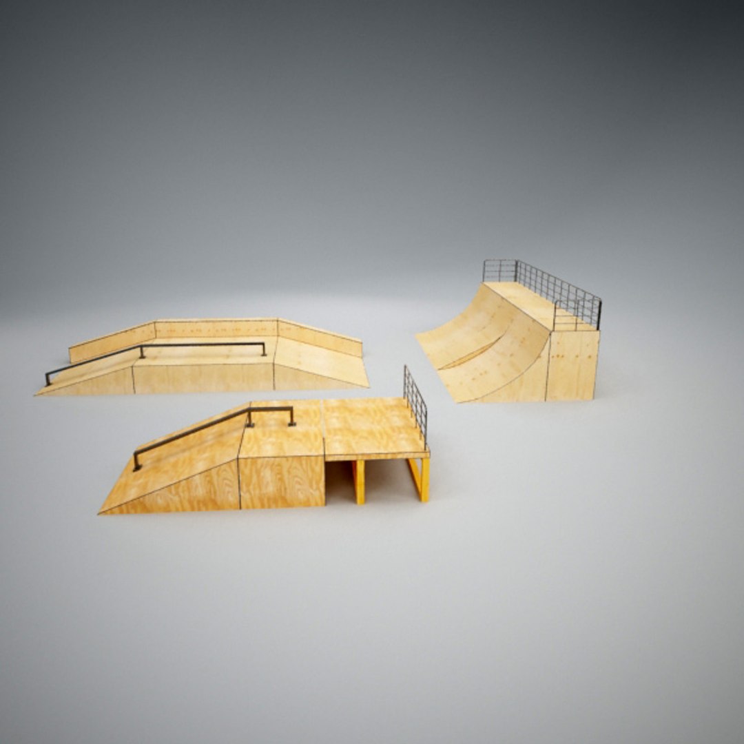 3d Skatepark Ramp Vertices Model
