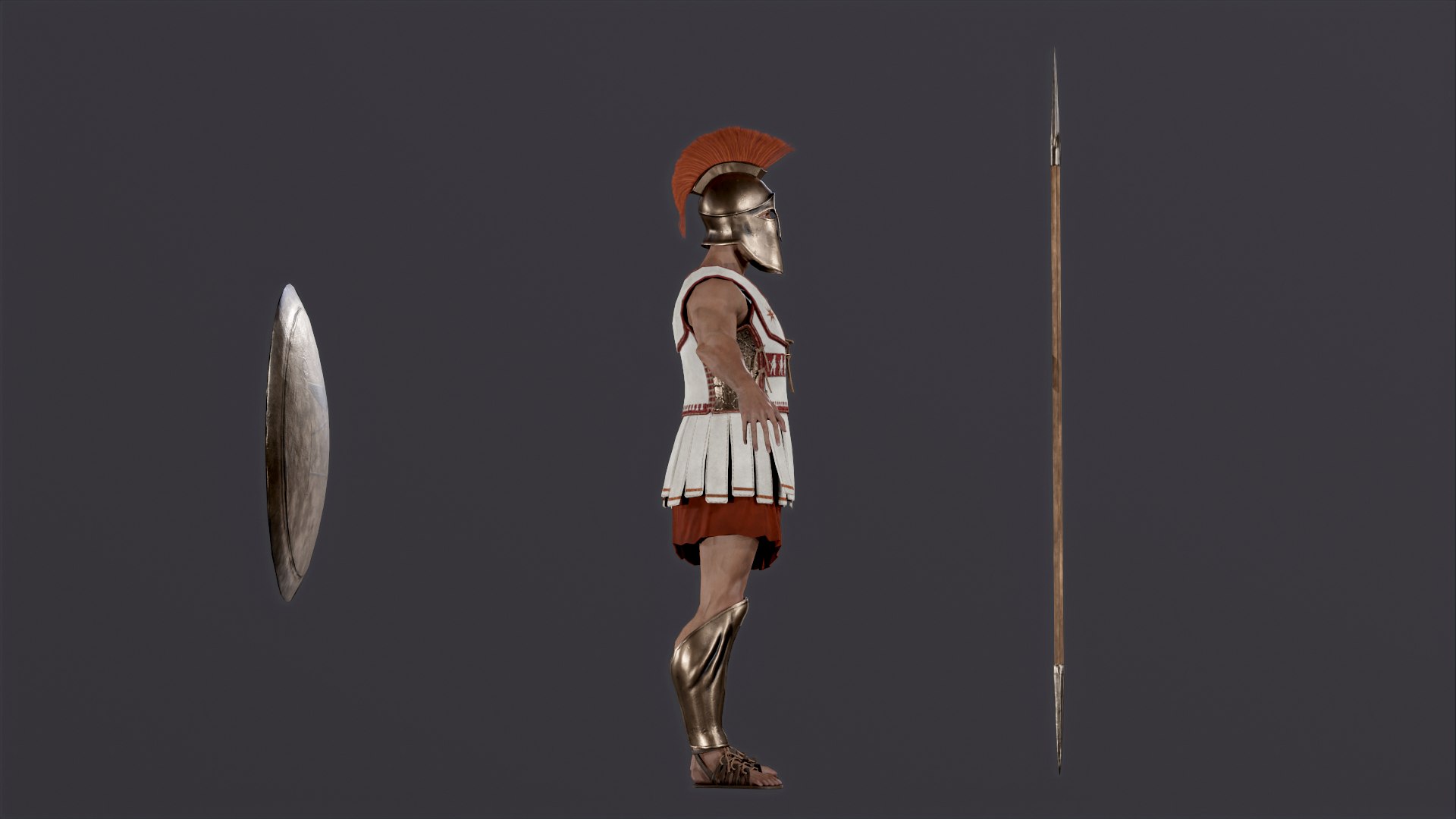 3D Spartan Hoplite Model - TurboSquid 2210210